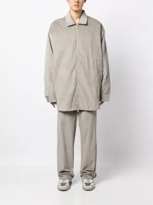 Fear Of God Corduroy Zip-up Shirt Jacket - Grey
