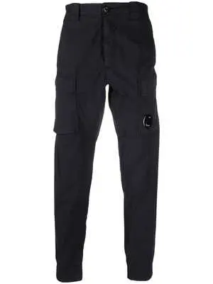 C.P. COMPANY Logo-patch Tapered Trousers