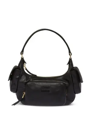 Miu Miu Leather Shoulder Bag - Black