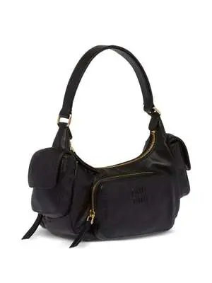 Miu Miu Leather Shoulder Bag - Black