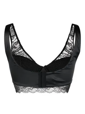 Versace Greca-detail Lace Bralette