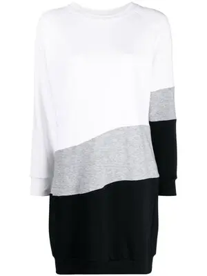 IOANA CIOLACU Long-sleeve Sweatshirt Dress - White
