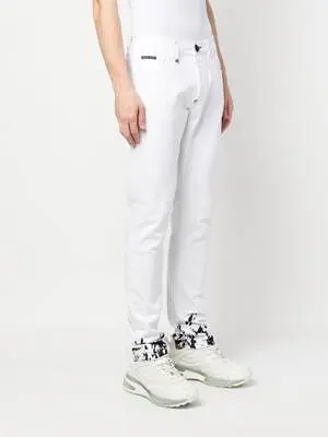 Philipp Plein Graphic-print Slim-cut Jeans