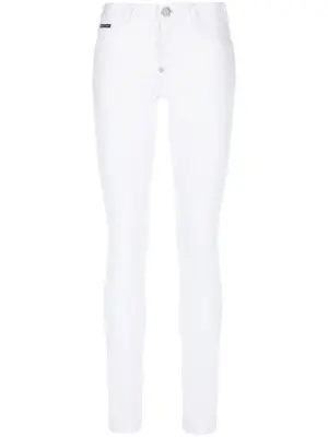 Philipp Plein High-rise Skinny Jeans - White