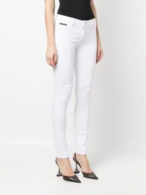 Philipp Plein High-rise Skinny Jeans - White