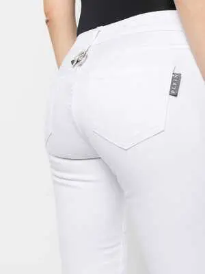 Philipp Plein High-rise Skinny Jeans - White