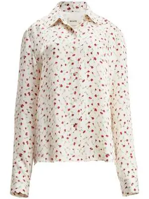 Khaite Argo Rose-print Shirt