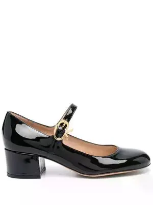 GIANVITO ROSSI 45mm Mary Ribbon Pumps - Black