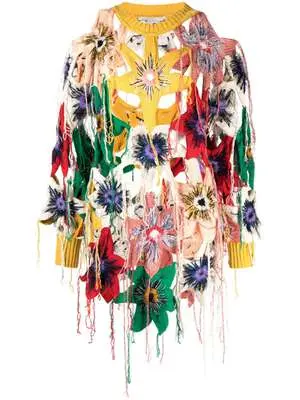 Stella McCartney Floral Open-knit Jumper