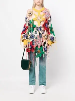Stella McCartney Floral Open-knit Jumper