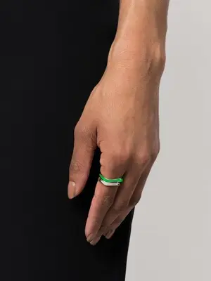 MARIA BLACK Soma Neon Ring Stack - Silver