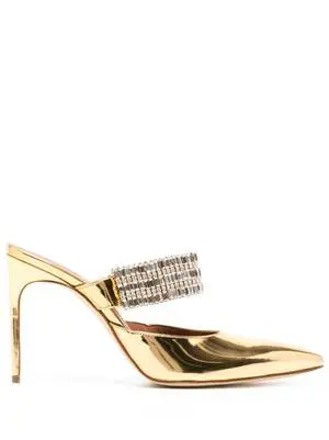 Malone Souliers Gold Tone Shoes For Women