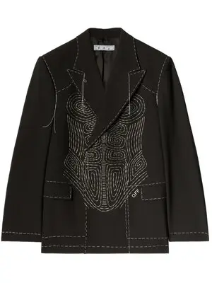 Off-White Runway Body Stitch Double-breasted Jacket