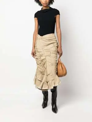 QUIRA Cowl-neck Knit Top