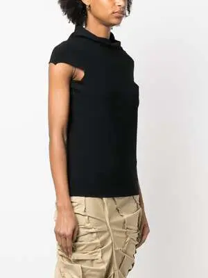QUIRA Cowl-neck Knit Top