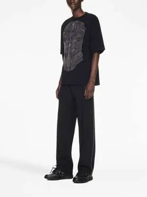 Off-White Body Stitch Cotton T-shirt - Black