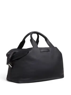 Zegna Raglan Deerskin Holdall - Black