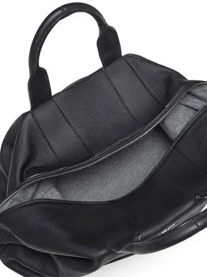 Zegna Raglan Deerskin Holdall - Black