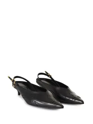 ANINE BING Rae 38mm Leather Slingback Pumps