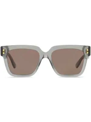Gucci Logo Square-frame Sunglasses - 2600l1 Grey
