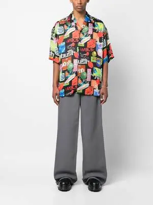 AMBUSH Graphic-print Short-sleeve Shirt - Black