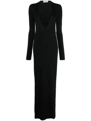 Saint Laurent V Neck Dresses