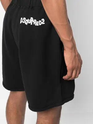 Dsquared2 Cotton Shorts - Black