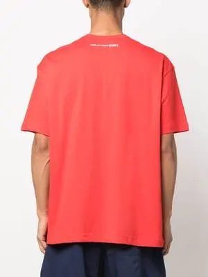 Comme Des Garçons Logo-print Cotton T-shirt - Red