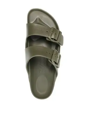 BIRKENSTOCK Arizona Flat Slides - Green