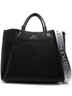 Armani Exchange Logo-stamp Tote Bag
