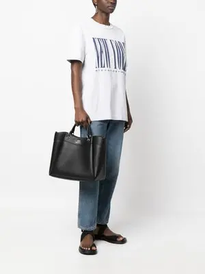 Armani Exchange Logo-stamp Tote Bag