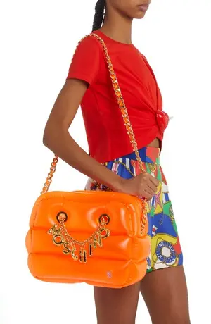 Moschino Inflatable Pvc Shoulder Bag