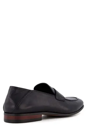 Dune London Sync Collapsible Heel Penny Loafer - Black