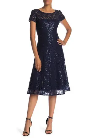 Sl Fashions Sequined Cocktail Dresses