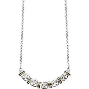 Lagos Rittenhouse White Topaz Pendant Necklace - Gold