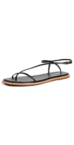 Kaanas Alayta Square Toe Sandals - Black