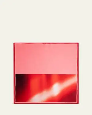 Dries Van Noten Raving Rose Silk Foulard - 4 Raving Rose