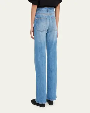 THE ROW Eglitta Straight-leg Jeans - Blue