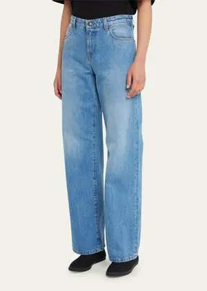 THE ROW Eglitta Straight-leg Jeans - Blue