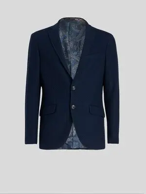 Etro Worked Weave Jersey Jacket Multicolor