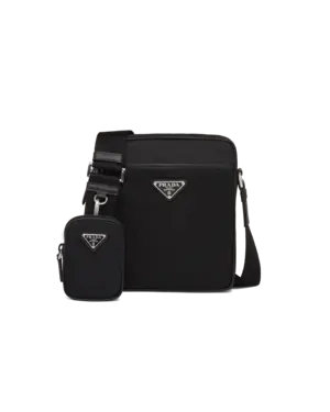 Prada Re-nylon And Saffiano Leather Shoulder Bag
