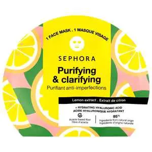 SEPHORA COLLECTION Hydrating Hyaluronic Acid Face Masks / 1 Piece - Lemon