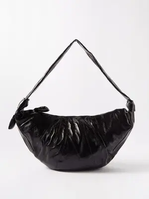 LEMAIRE Lemaire - Croissant Large Coated-cotton Cross-body Bag - Mens - Black - ONE SIZE - Black