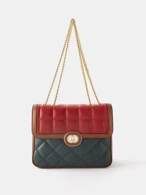 Gucci Gucci - Deco Quilted Leather Cross-body Bag - Womens - Red Multi - Red Multi
