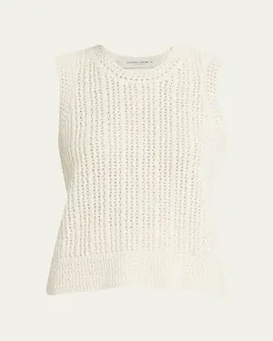 GOLDEN GOOSE Journey Knit Top - Papyrus