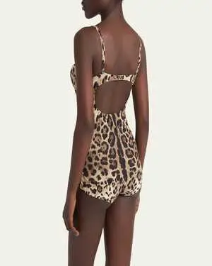 Dolce & Gabbana Leo Balconette One-piece Swimsuit - Leo New