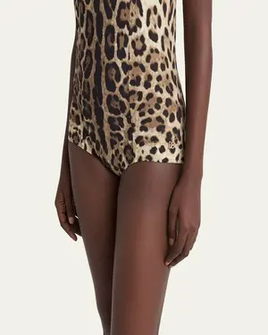 Dolce & Gabbana Leo Balconette One-piece Swimsuit - Leo New