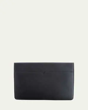 ROYCE NEW YORK Personalized Leather 13" Laptop Sleeve - Black