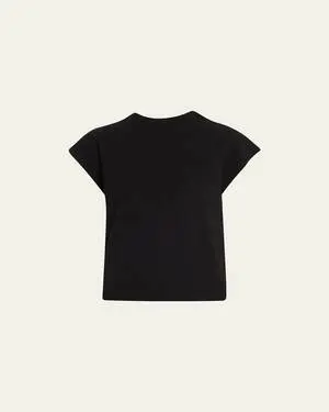 AGOLDE Bryce Cap Sleeve Tee - Black