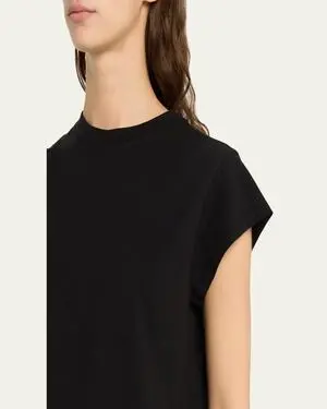 AGOLDE Bryce Cap Sleeve Tee - Black